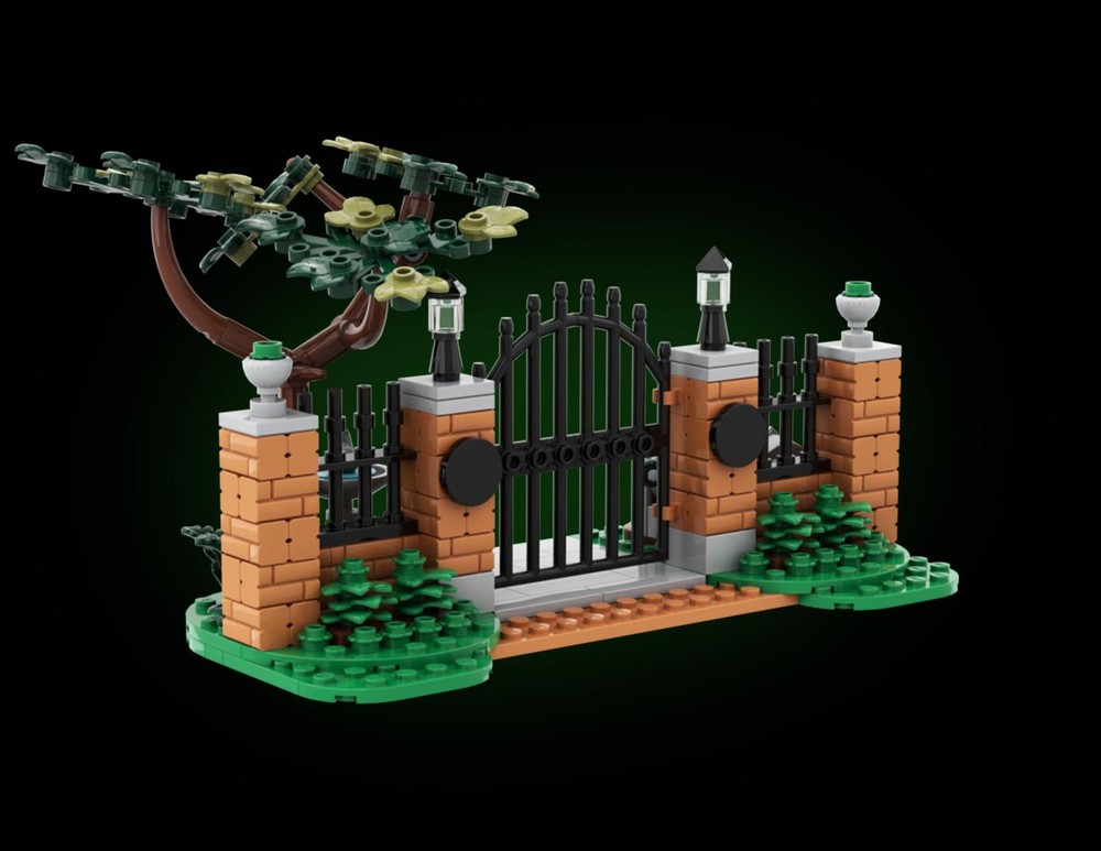 LEGO MOC Front Gate - The Haunted Mansion by john_reiley | Rebrickable ...