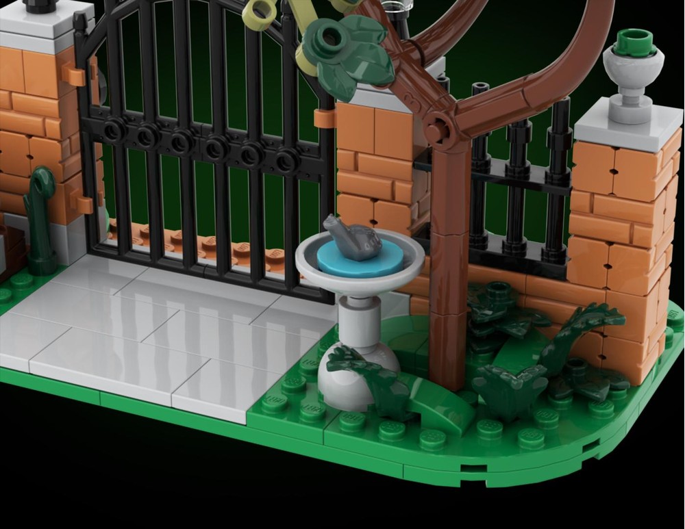 LEGO MOC Front Gate - The Haunted Mansion by john_reiley | Rebrickable ...