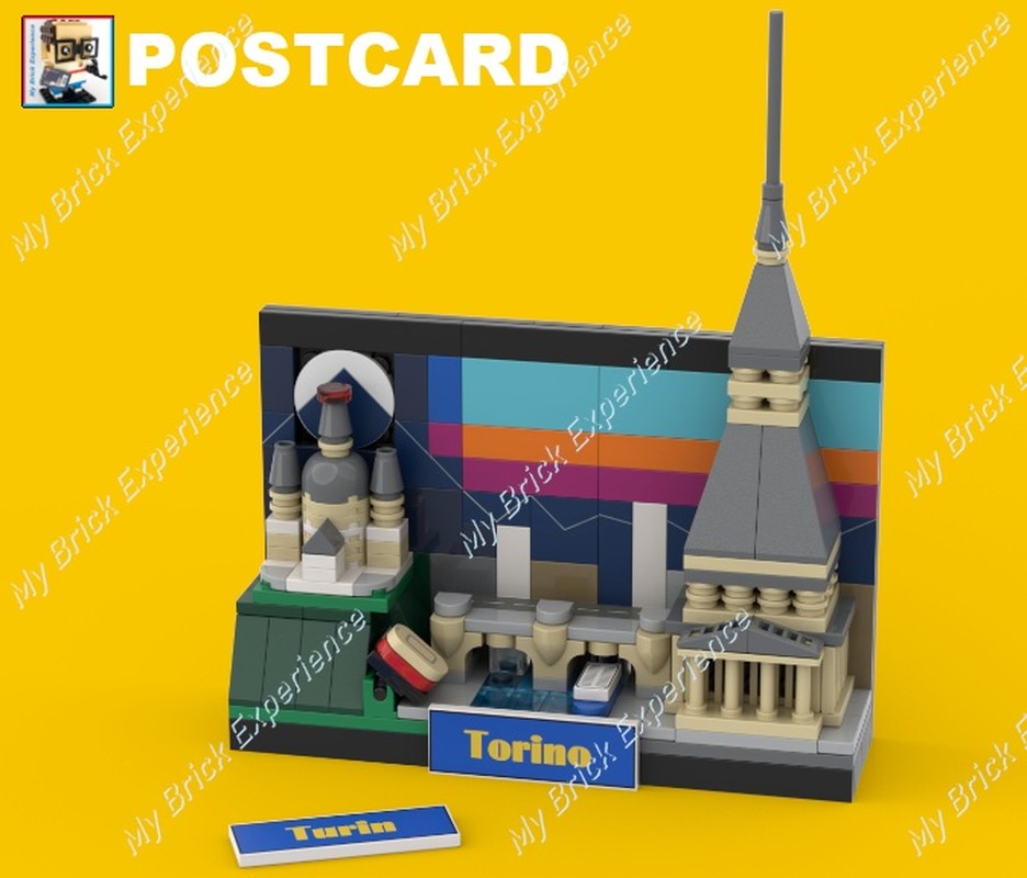 LEGO MOC POSTCARD - Turin At The Sunset by Mybrickexperience ...