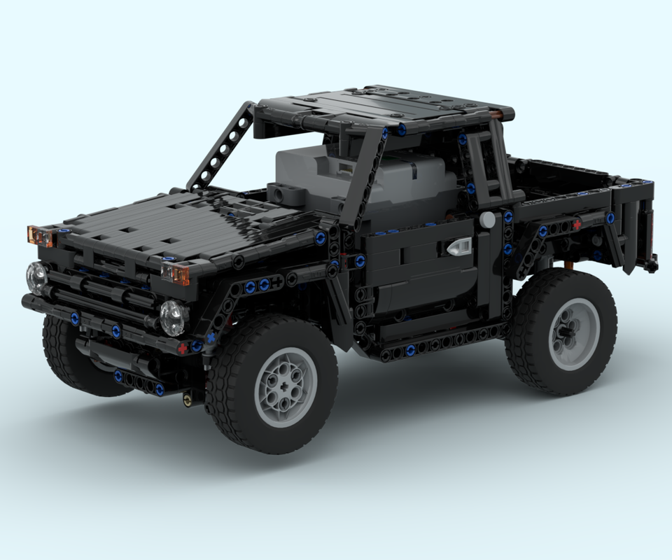 LEGO MOC Combo of lada niva c+ chassis v2 + pick-up body by Hrom4k_lego ...