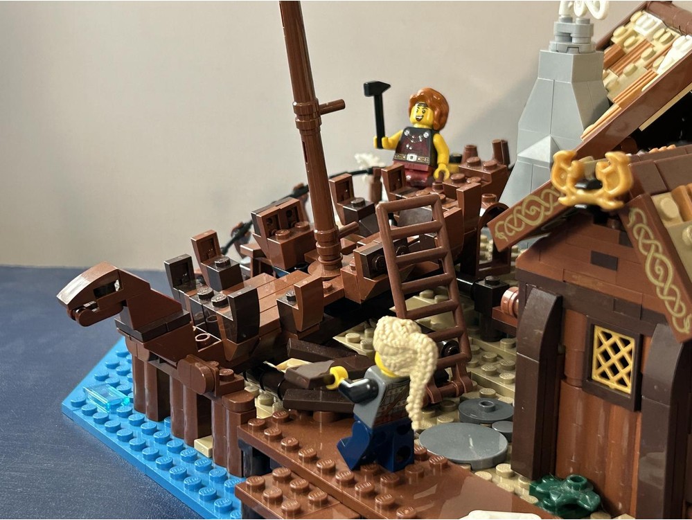 LEGO MOC Viking Shipyard by Sir BuildsALot | Rebrickable - Build with LEGO