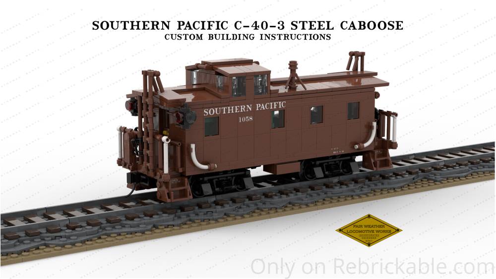 LEGO MOC Southern Pacific C-40-3 Steel Caboose by Mantis_Toboggan ...