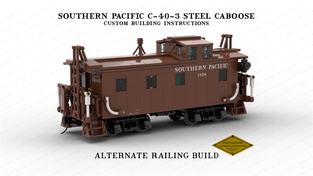 LEGO MOC-225135 Southern Pacific C-40-3 Steel Caboose by Mantis ...