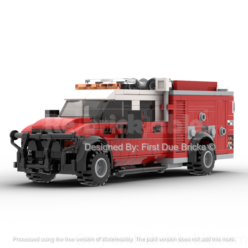 LEGO MOC American Mini Pumper by First Due Bricks | Rebrickable - Build ...