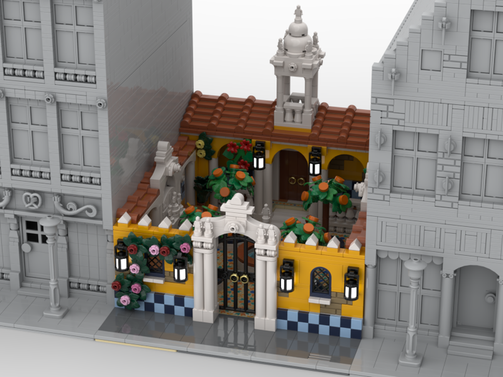 LEGO MOC Spanish Courtyard by Brick Kaiser | Rebrickable - Build with LEGO