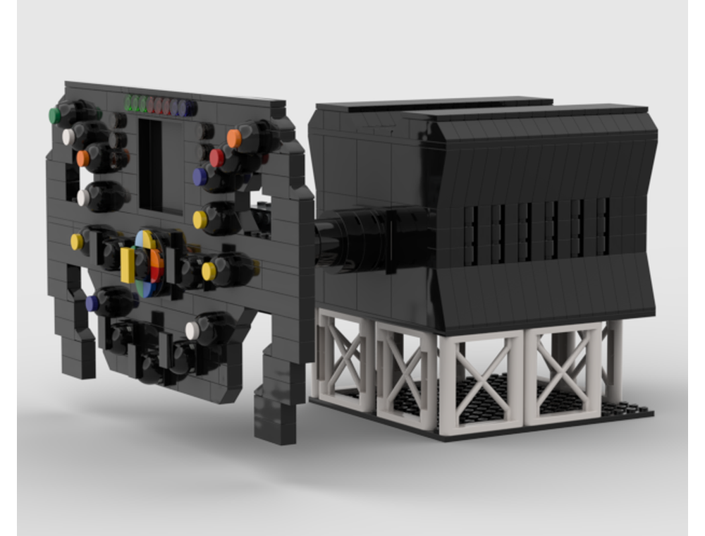 LEGO MOC-225188 F1 Steering Wheel with DD WheelBase by Filipoo12351 ...