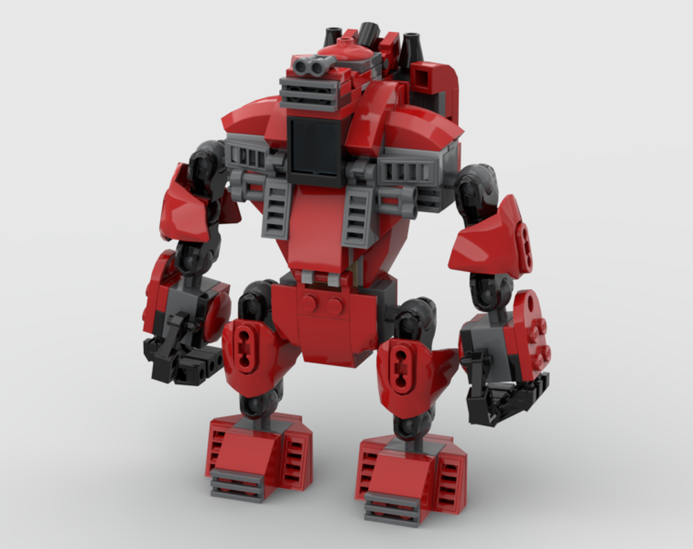 LEGO MOC Red Mech by tib07 | Rebrickable - Build with LEGO