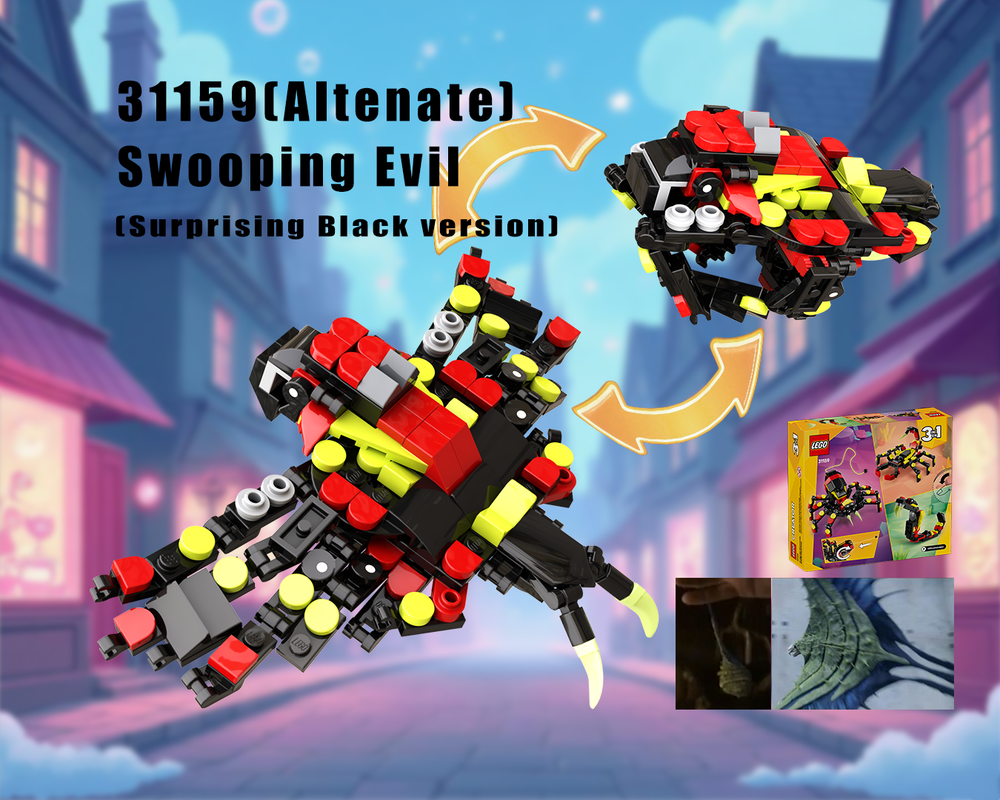 LEGO MOC 31159-Swooping Evil (Surprising Black version)(Alternate) by ...