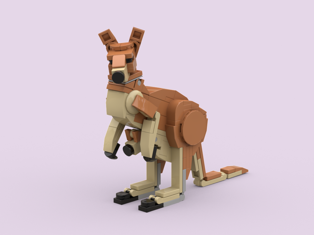 LEGO MOC Red Kangaroo by Kostack | Rebrickable - Build with LEGO