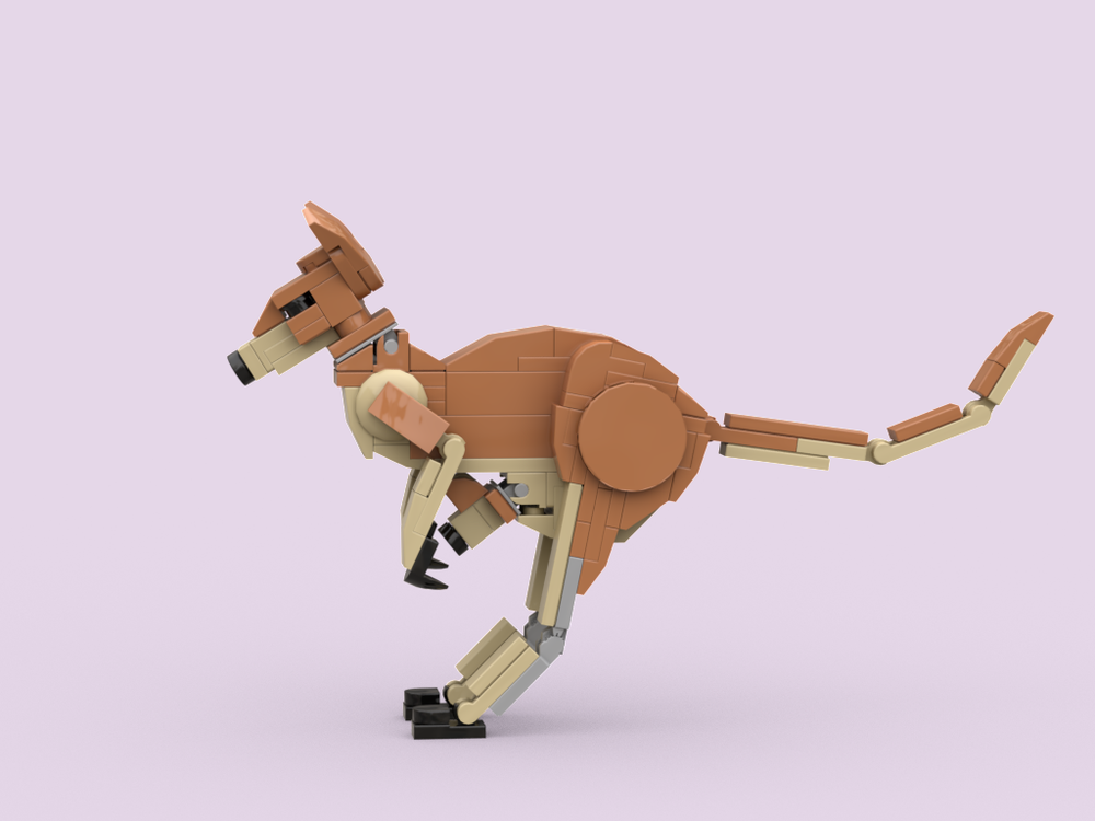 LEGO MOC Red Kangaroo by Kostack | Rebrickable - Build with LEGO