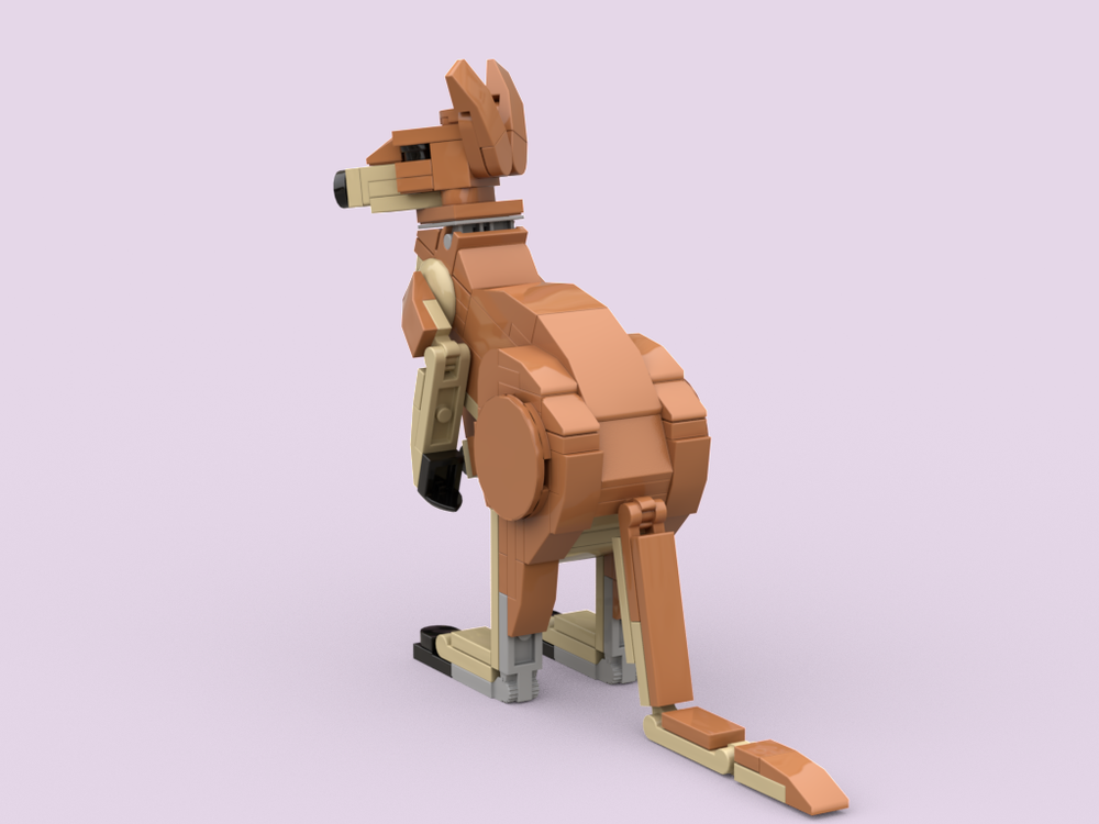 LEGO MOC Red Kangaroo by Kostack | Rebrickable - Build with LEGO