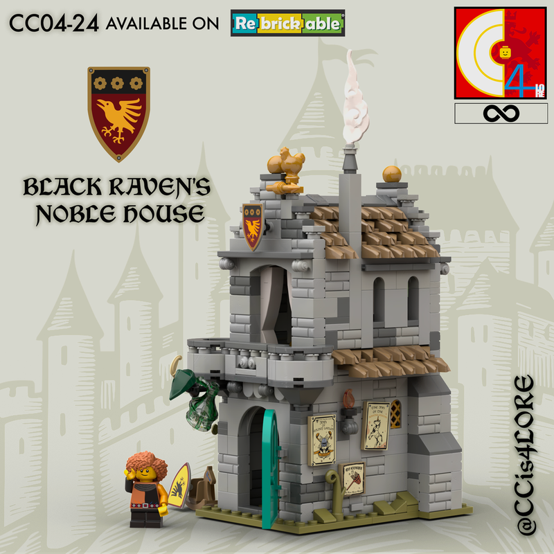 LEGO MOC Black Raven's Noble House by dariofol | Rebrickable - Build ...