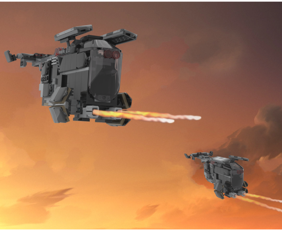 LEGO MOC Imperial Patrol/Transport (Police) Gunship 75412 Alternate ...