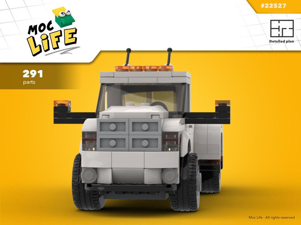 LEGO MOC Ram 2500 single cab dually by MocLife | Rebrickable - Build ...