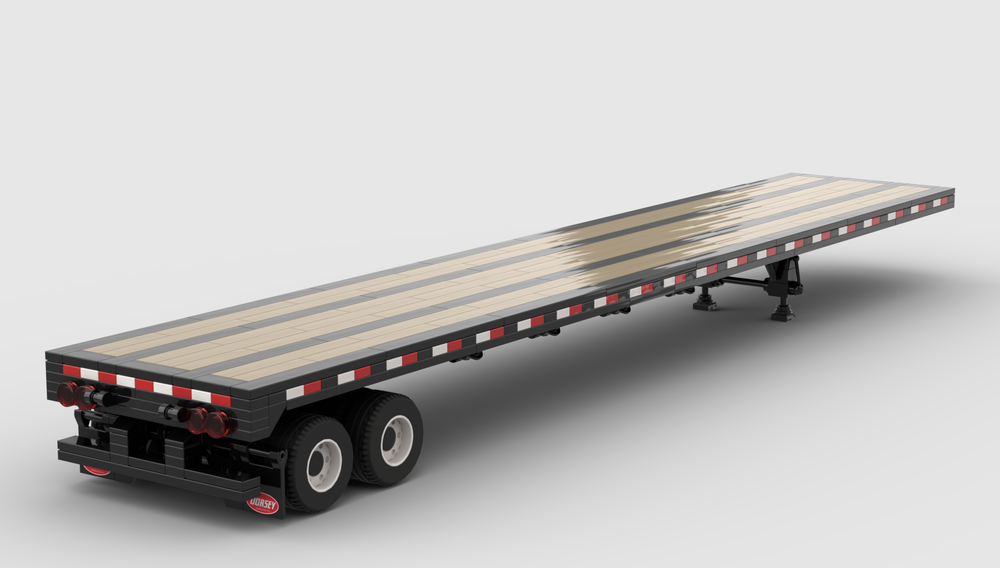 LEGO MOC-225296 Semi Flatbed trailer 53 ft by OwnGaming | Rebrickable ...