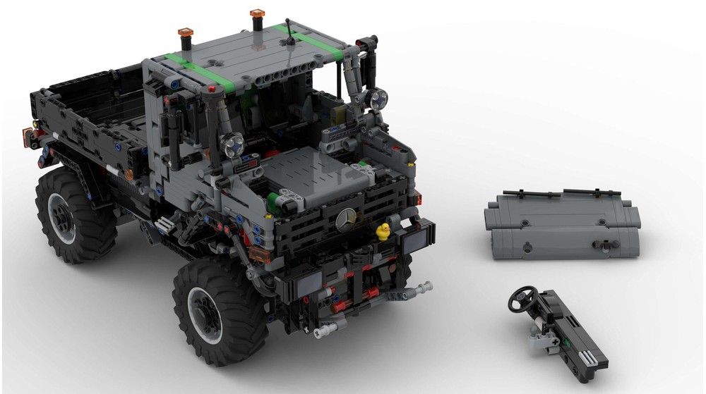 LEGO MOC-225298 42129 Mercedes-Benz Unimog U2100 Agrar with 5 ...