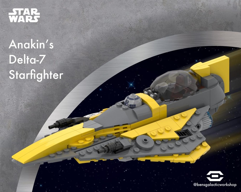 LEGO MOC Anakin’s Delta-7 Starfighter by Bensgalacticworkshop | Rebrickable - Build with LEGO