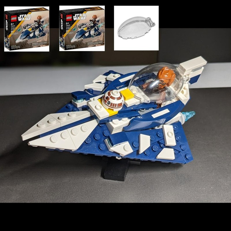 LEGO MOC 75400 Plo Koon Starfighter x2 Microfighter + Windscreen Mod by ...