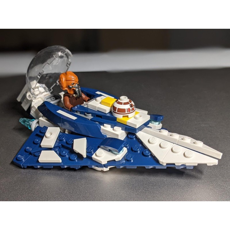 LEGO MOC-225306 75400 Plo Koon Starfighter x2 Microfighter + Windscreen ...
