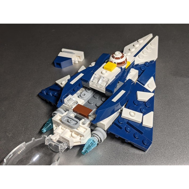 LEGO MOC 75400 Plo Koon Starfighter x2 Microfighter + Windscreen Mod by ...