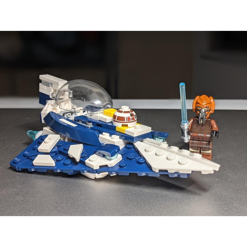 LEGO MOC-225306 75400 Plo Koon Starfighter x2 Microfighter + Windscreen ...