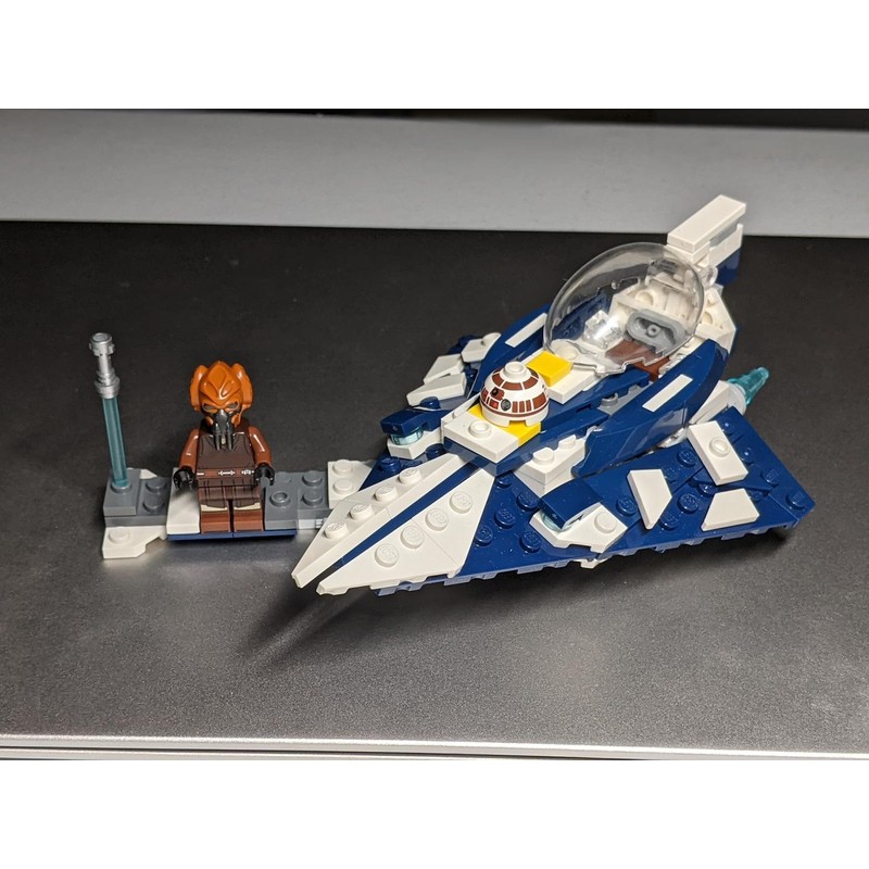 LEGO MOC-225306 75400 Plo Koon Starfighter x2 Microfighter + Windscreen ...