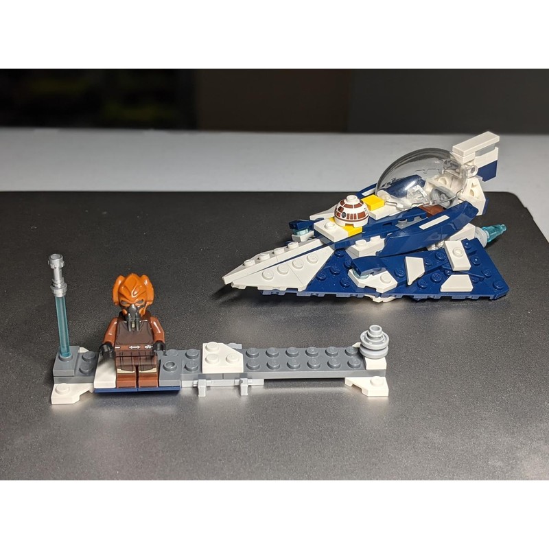 LEGO MOC-225306 75400 Plo Koon Starfighter x2 Microfighter + Windscreen ...