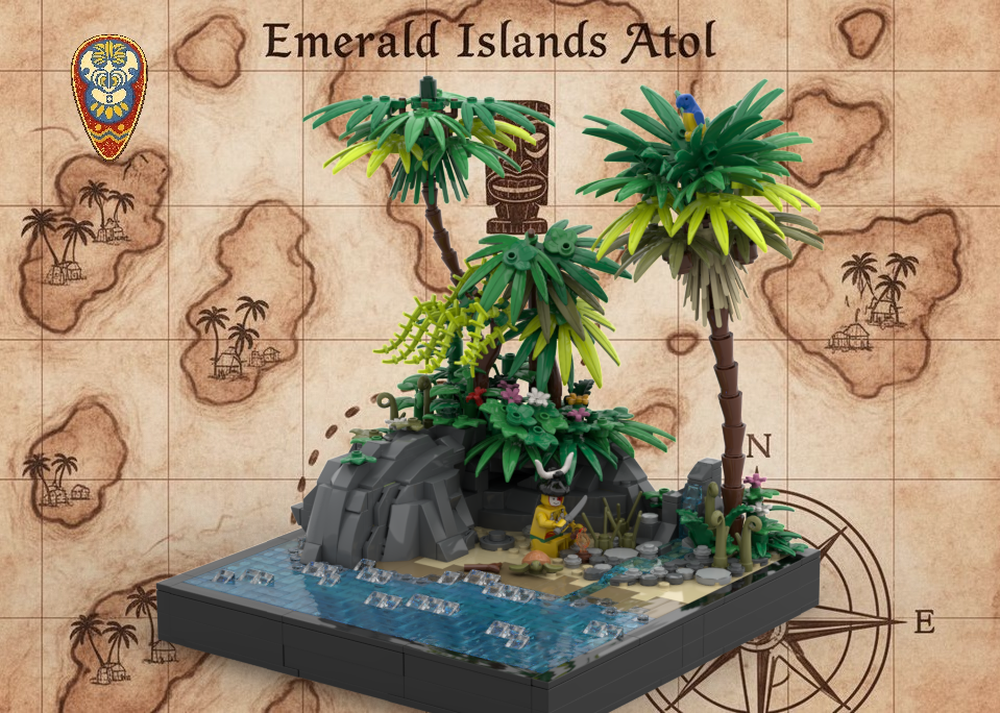 LEGO MOC Rocky tropical shore by JollyRogers8441 | Rebrickable - Build ...