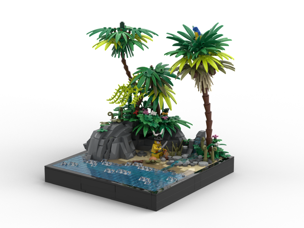 LEGO MOC Rocky tropical shore by JollyRogers8441 | Rebrickable - Build ...