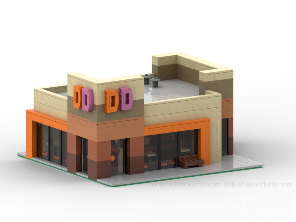 LEGO MOC Modern Donut Shop by XandersBricks | Rebrickable - Build with LEGO