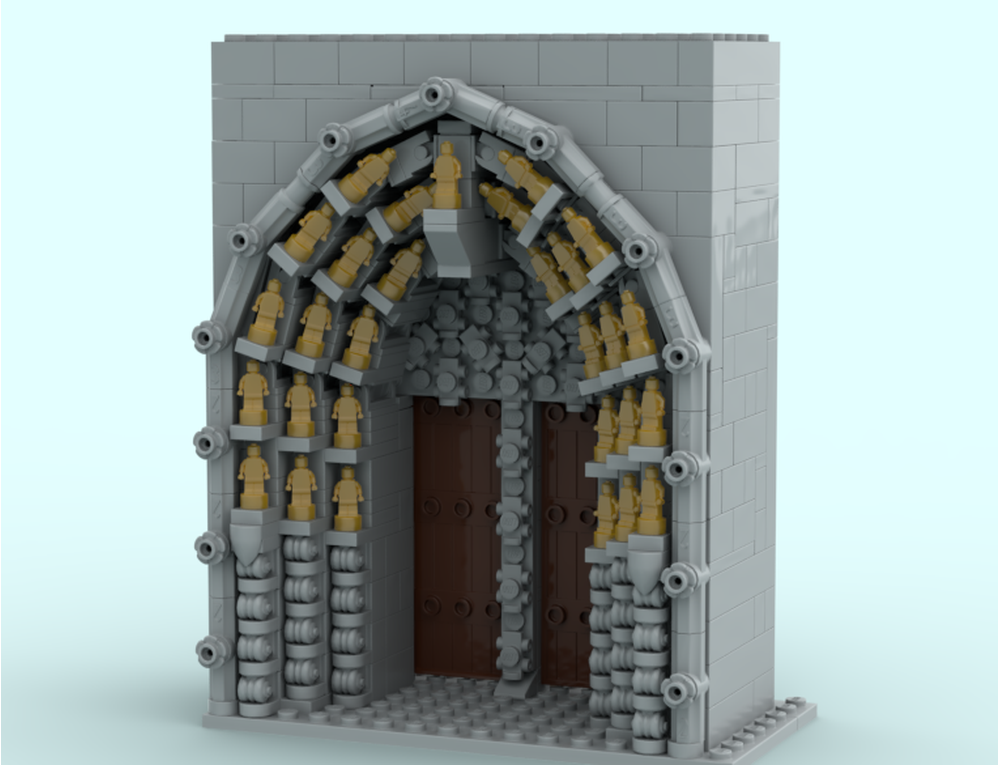 LEGO MOC Gothic Church Portal by Castle_Builder | Rebrickable - Build ...