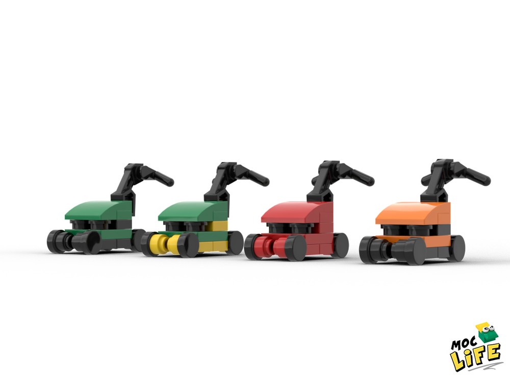 LEGO MOC Lawn mowers by MocLife | Rebrickable - Build with LEGO