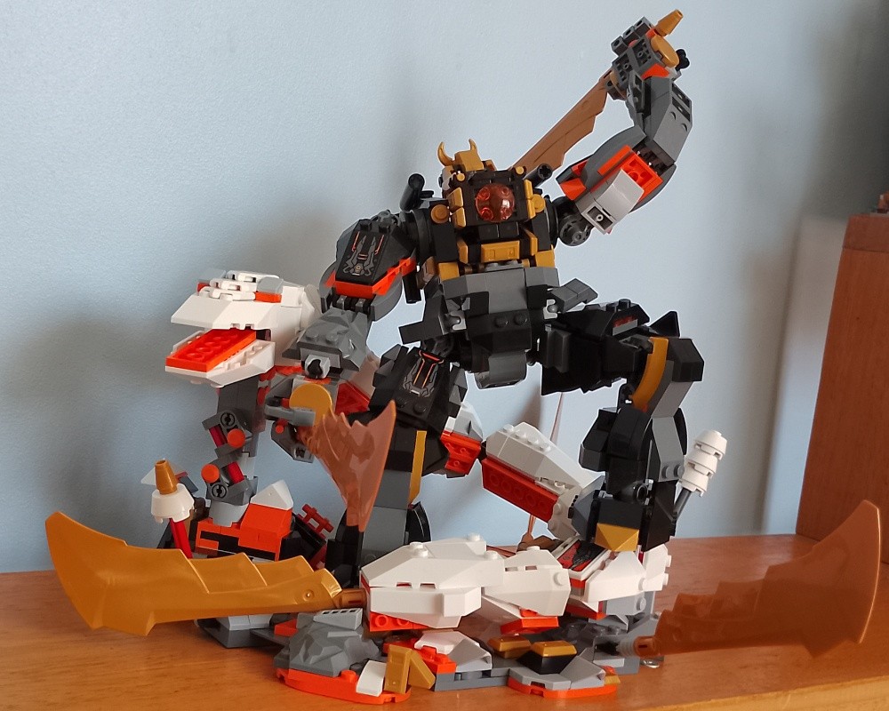 LEGO MOC Cole's Earth Mech Vs Serpent by ninjaroo66 | Rebrickable ...