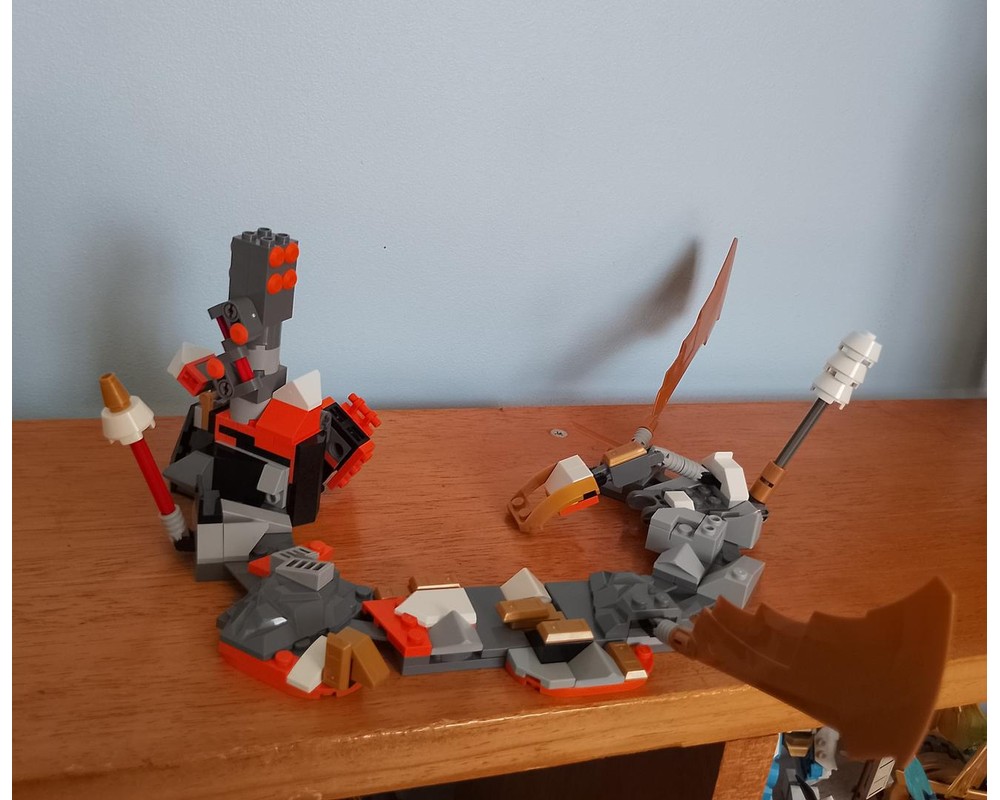 LEGO MOC Cole's Earth Mech Vs Serpent by ninjaroo66 | Rebrickable ...