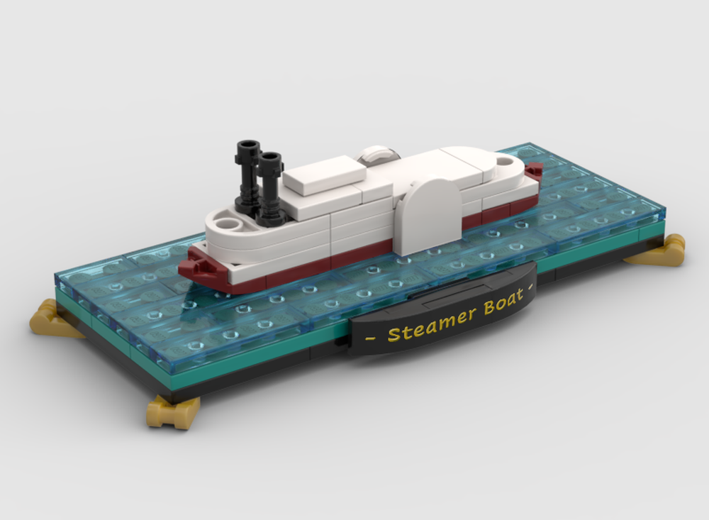 LEGO MOC Paddle Steamer by Thierry | Rebrickable - Build with LEGO