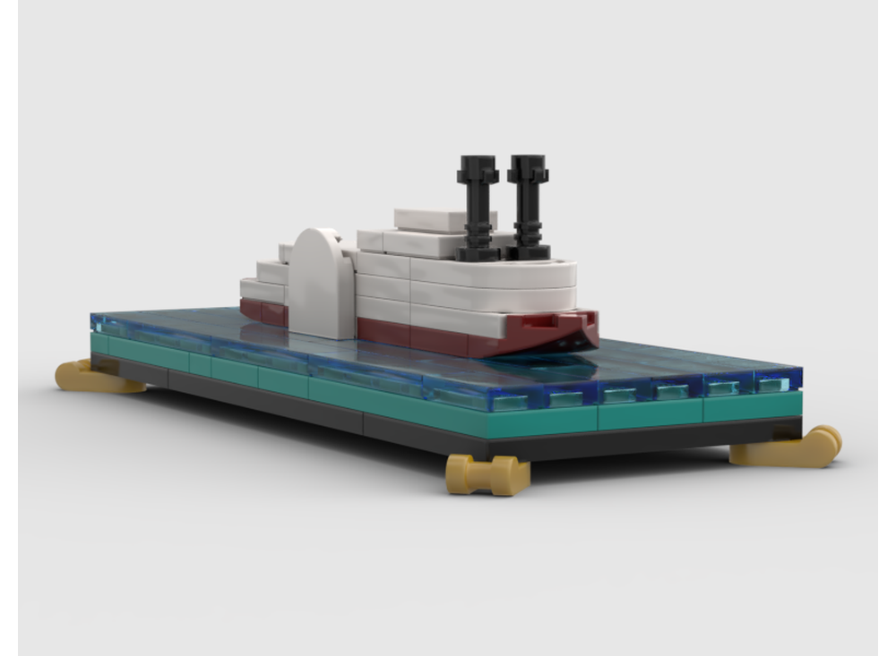 LEGO MOC Paddle Steamer by Thierry | Rebrickable - Build with LEGO