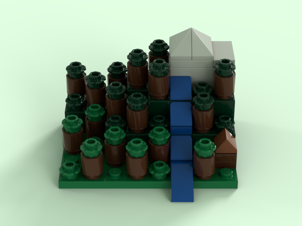 LEGO MOC micro spruce forest by Autozout | Rebrickable - Build with LEGO