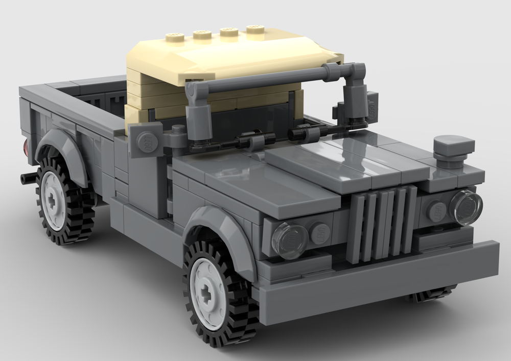 LEGO MOC Kaiser Jeep M715 by simonelovisa01 | Rebrickable - Build with LEGO