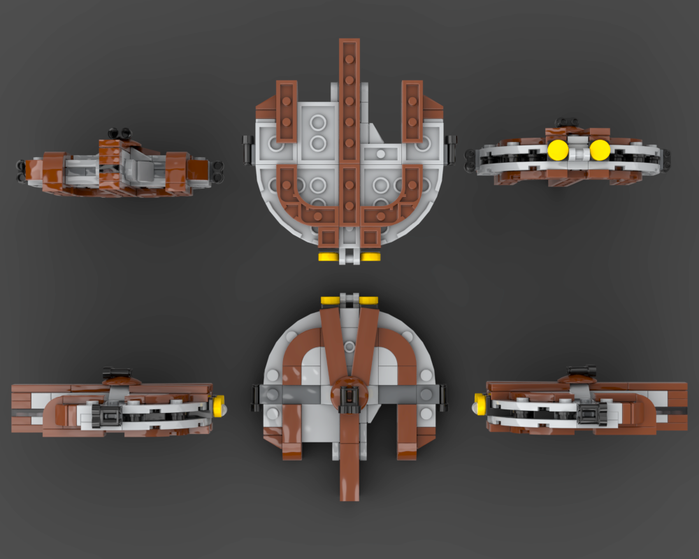 LEGO MOC The Ebon Hawk (Dynamic-Class Freighter) – Microscale KotOR ...