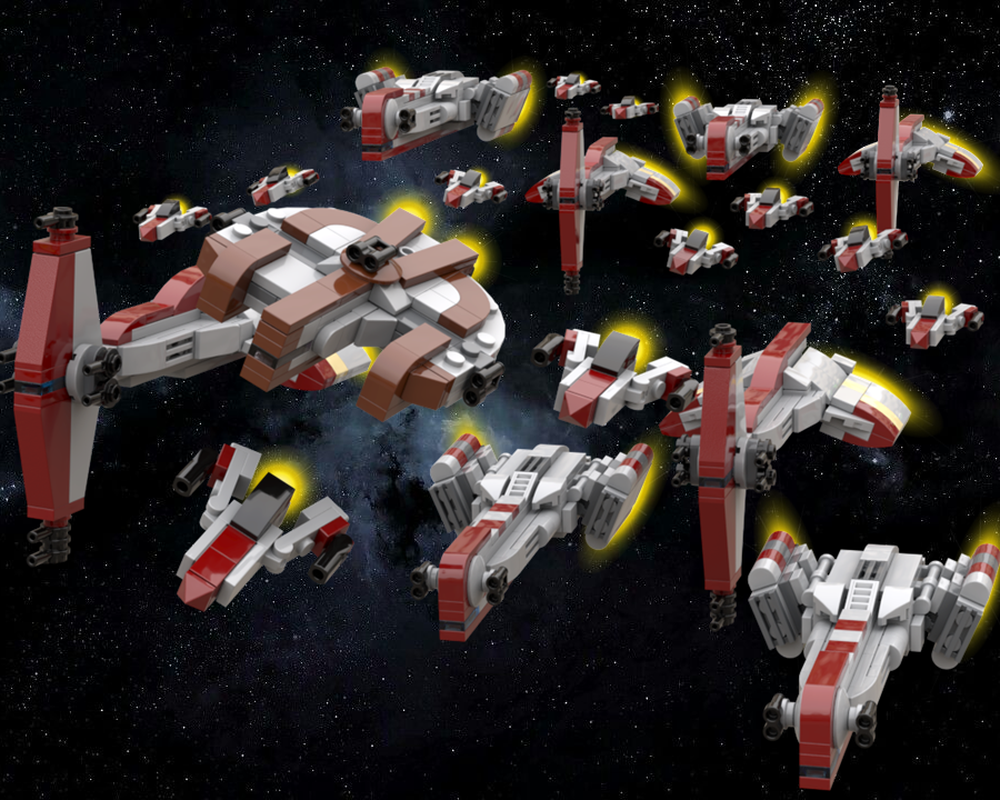 LEGO MOC-225366 The Ebon Hawk (Dynamic-Class Freighter) – Microscale ...