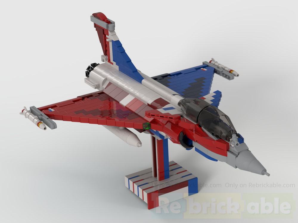 LEGO MOC Rafale Solo Display by Frinke | Rebrickable - Build with LEGO