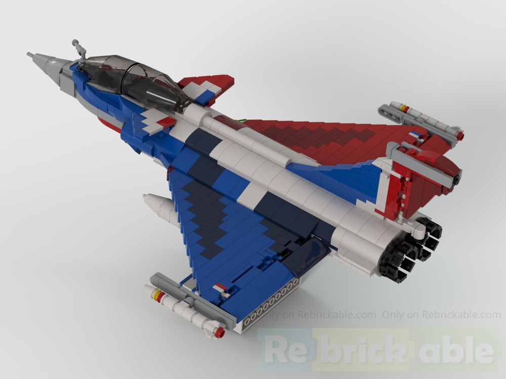 LEGO MOC Rafale Solo Display by Frinke | Rebrickable - Build with LEGO