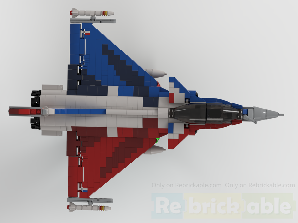 LEGO MOC Rafale Solo Display by Frinke | Rebrickable - Build with LEGO