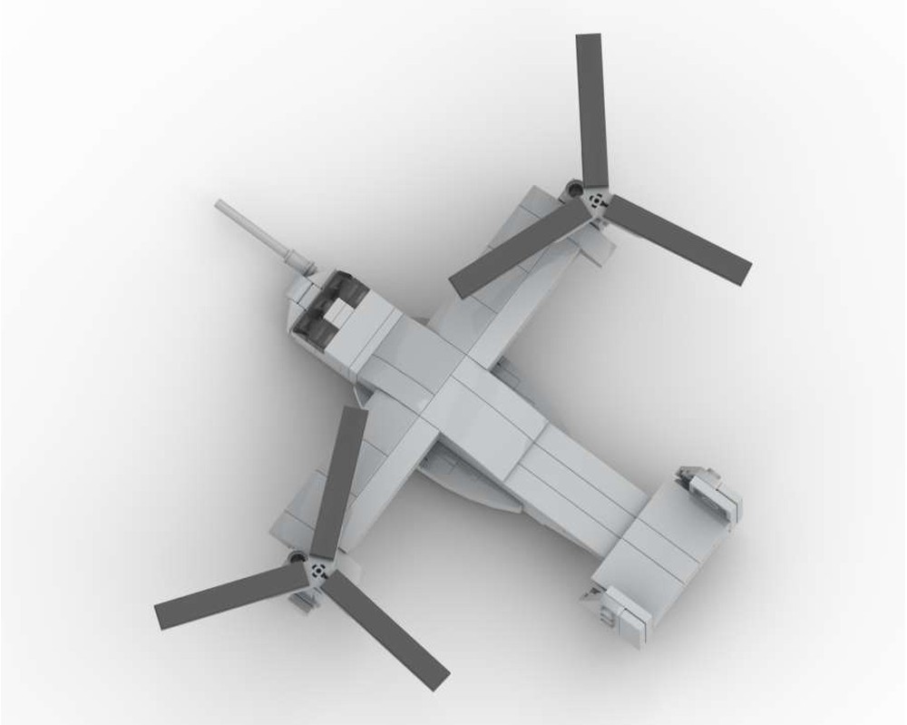 LEGO MOC V-22 Osprey (1/110 scale) by Vincent W | Rebrickable - Build ...