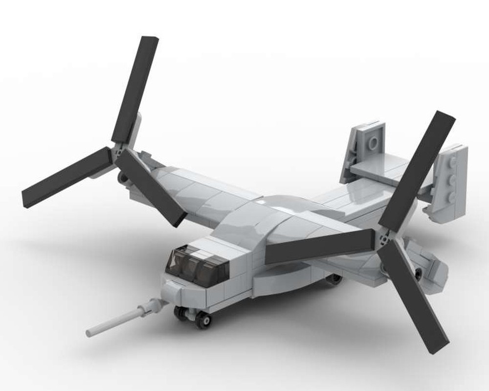 LEGO MOC V-22 Osprey (1/110 scale) by Vincent W | Rebrickable - Build ...