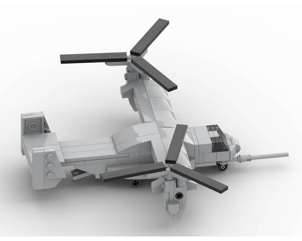 LEGO MOC V-22 Osprey (1/110 scale) by Vincent W | Rebrickable - Build ...