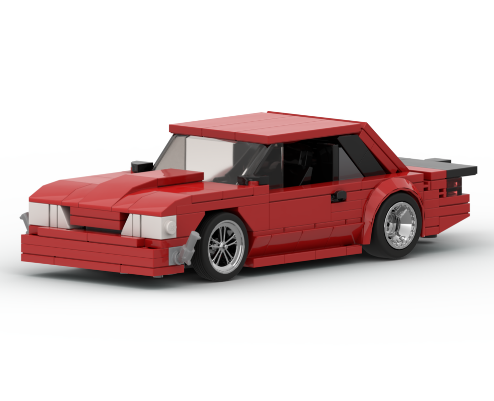 LEGO MOC-225439 Ford Mustang Foxbody Drag Car by Kaze Bricks ...