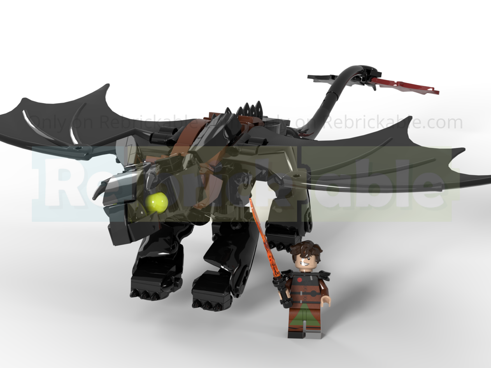 LEGO MOC Toothless by Panda200407 | Rebrickable - Build with LEGO