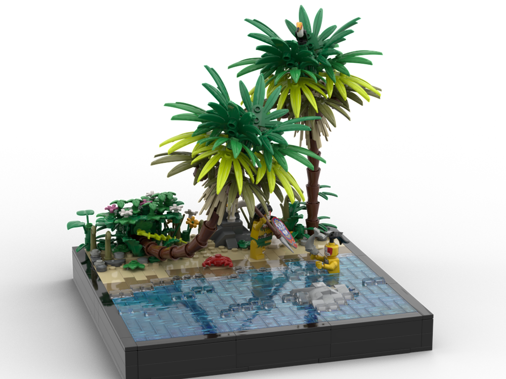 LEGO MOC Tropical shore left extension 1 by JollyRogers8441 ...