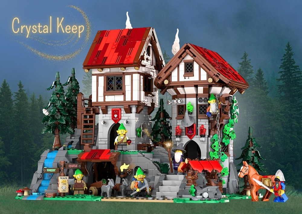 LEGO MOC Crystal Keep by lux.bricks | Rebrickable - Build with LEGO